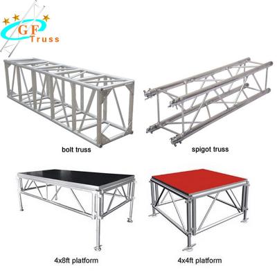 China Instalação fácil de Max Span 30M Aluminum Spigot Truss para concertos à venda