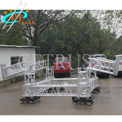 China Teleskopischer anhebender Turm 6061 für Aluminiumstadiums-Beleuchtungs-Binder-System zu verkaufen