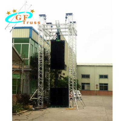 China sistema de sonido del arsenal de la línea de audio del Presidente del braguero del 12M Height Aluminum Spigot en venta