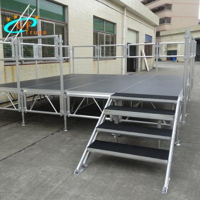 中国 でき事ショーのための携帯用T6アルミニウム折る段階のプラットホーム 販売のため