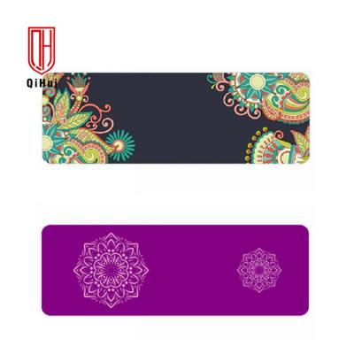 China Suede yoga mat rubber flannel printed yoga mat for sale