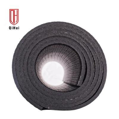 China Double Sided Foldable Yoga Mat , Anti Skid Assorted Color Black Fitness Mat for sale
