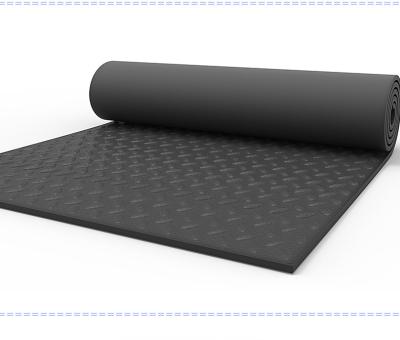 China PVC + Rubber Gym Yoga Equipment Black 900 * 200CM Running Machine Mat for sale