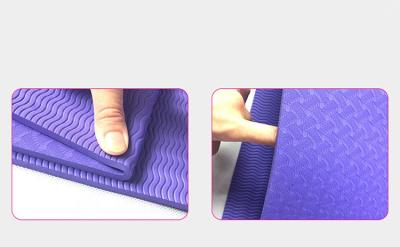 China Non Toxic Custom Logo Printed Yoga Mat , Eco Friendly Recycled Yoga Mat for sale