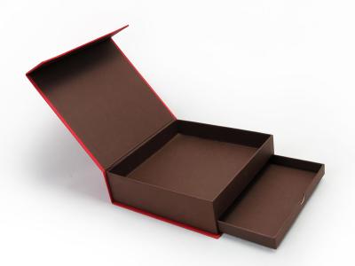 China Op maat gemaakte stijve kartonnen doos met dubbele lade Gecomprimeerde thee geschenkdoos Te koop