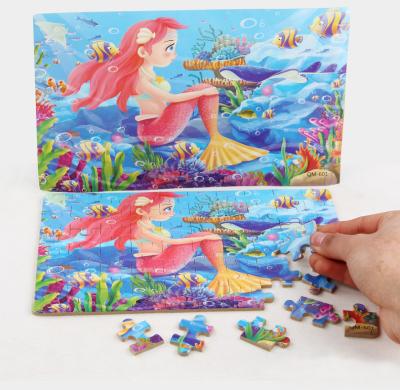 Cina Puzzle 3D in legno ecologico personalizzato Puzzle per bambini dei cartoni animati in vendita