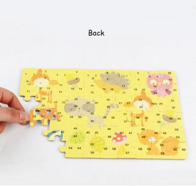 Cina Puzzle 3D in legno ecologico personalizzato Puzzle per bambini dei cartoni animati in vendita