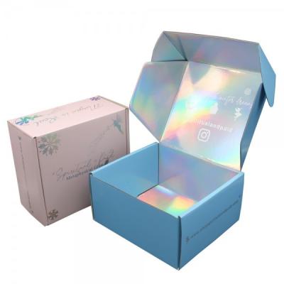 Cina Scatole di spedizione personalizzate per posta laser Scatole per scarpe in cartoncino a colori CMYK in vendita