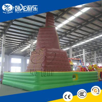 China inflatable rock wall climbing mountain kids on sales, outdoor toys children inflatable rock climbing wall game for sale for sale
