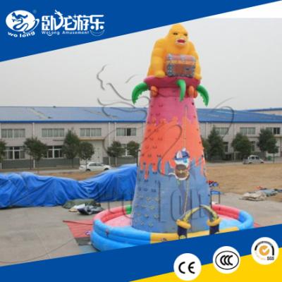 China Giant Outdoor Sport Game Inflatable Rock Climbing Wall for Kids and Adults for sale