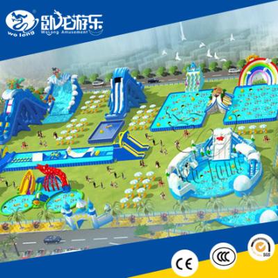 China Factory Price Inflatable Water Slide Outdoor Aqua Park Amusement Equipment For Sale for sale