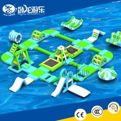 China Large Outdoor Obstacle Equipment Inflatable Floating Water Park For Fun for sale