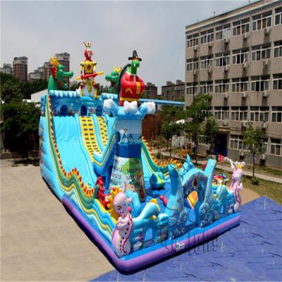 China Commercial inflatable giant slide, inflatable jumping slide castle inflatable funny game for sale