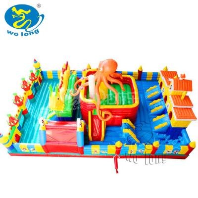 China Commercial Outdoor inflatable castle with slide/ inflatable bouncer slide combo for kids for sale
