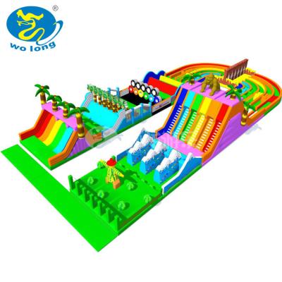 China High quality crazy giant the beast adult inflatable obstacle course for sale for sale