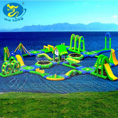 China Inflatable Water Obstacle Course Sports Equipment Floating Sea Water Aqua Park for sale