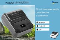 China 80mm Portable Thermal Printer Bluetooth 3 Inches Wireless Receipt Printer 70mm/s for sale