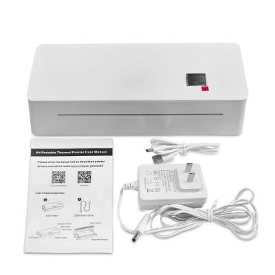 China Portable Mini A4 Thermal Printer with Wireless Connectivity and USB BT Interface for sale