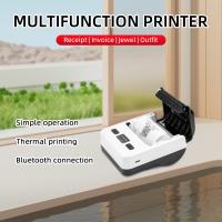 China 80mm Wireless Portable Handheld Thermal Barcode Printer 203DPI USB Bluetooth for sale