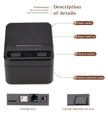 China Maximum Roll Diameter 50mm Mini Handheld Portable Printer for Android POS Device for sale
