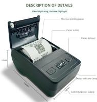 China 58mm Mini Bluetooth Thermal Printer 70mm/s Portable Receipt Printer with Android iOS Support for sale