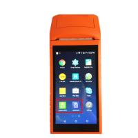 China Android Touch Screen POS Machine with Bluetooth Handheld PDA Barcode Scanner 58mm Thermal Printer for sale