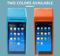 China Android Touch Screen POS Machine with Bluetooth Handheld PDA Barcode Scanner 58mm Thermal Printer for sale
