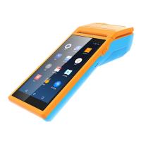 China Android 6.0 Mobile Smart POS Terminal 64MB Memory 4G WiFi 2D 1D Barcode Scanner Printer Camera 58mm for sale