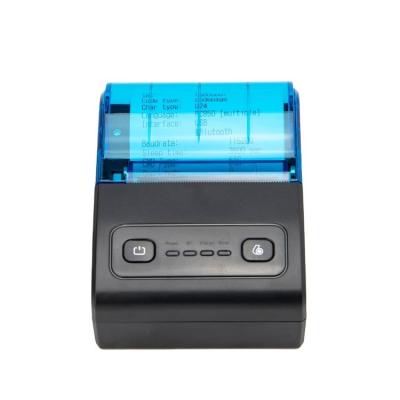 China Curves Printing 58 mm mini draagbare draadloze batterij Barcode thermische bonprinter Te koop