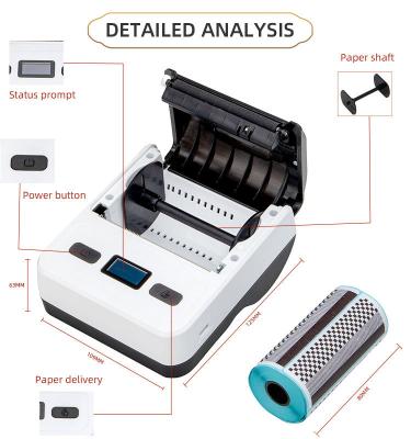 China Wireless Mini Thermal Transfer Printer Portable Manual Printer Without Ink for Travel for sale