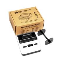 China Mini Handheld Label Printer 80mm Wireless Bluetooth Thermal Printer 203DPI 70mm/s for sale