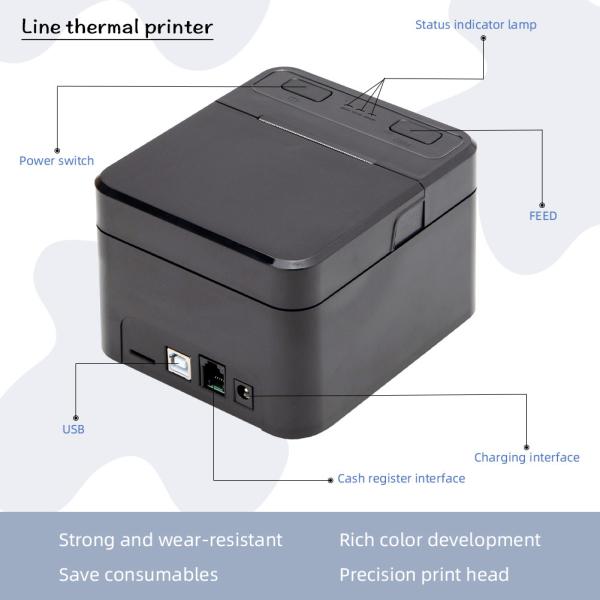 Quality 70-90mm/s Black Print Speed USB/Wireless 58mm Thermal Printer for Android POS for sale