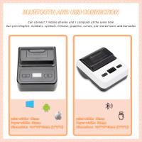 China Portable Thermal Label Maker Printer 80mm Paper Width 203DPI for Shipping Barcode for sale