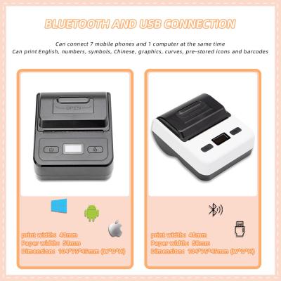 China Dimension 109*125*64mm Portable Thermal Handheld Label Maker Printer for Shipping for sale