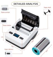 China Portable Thermal Label Maker Printer 80mm Paper Width 203DPI for Shipping Barcode for sale