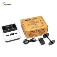 China 80mm Portable Thermal Label Barcode Printer 203DPI USB Bluetooth for Bottle Labeling for sale
