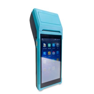 China Handheld Android Mobile POS Terminal with Built-In Barcode Scanner and POS Printer for sale