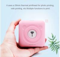 China Android iOS Bluetooth Thermal Label Printer 58mm Portable Inkless Barcode Sticker Printer 1000mAh Battery for sale