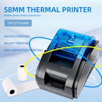 China Wireless 9V Thermal Airless Font Printer 58mm 50mm Roll Diameter 203DPI for sale