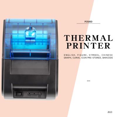 Cina POS80D 80MM Tipologia desktop stampante termica con denti blu Imprimante Termique 460g in vendita