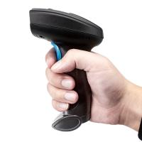 China 220mm Scanning Width 2000mAh Battery Black Wireless Barcode Scanner 2.4G for sale