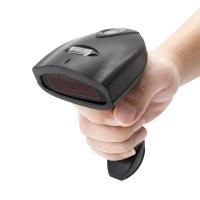 China 220mm Scanning Width 2000mAh Battery Black Wireless Barcode Scanner 2.4G for sale