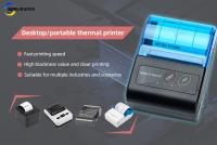 China 58mm Mobile Wireless Bluetooth Thermal Printer 203DPI 70mm/s for Android iOS QR Code for sale