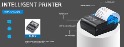 Cina Risoluzione massima 384 punti/linea Ritiro portatile Mini USB 58Mm Stampa termica wireless con 1- in vendita