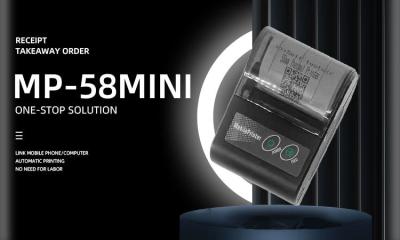 Cina Stampa USB ricaricabile Stampa termica portatile da 58 mm Compatibile con comando POS/ESC in vendita