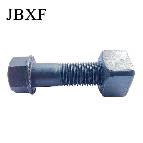 Oem SH210 Excavator Track Bolt and Nut Black Customized