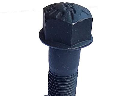 Hexagon head track bolts with black oxide finish