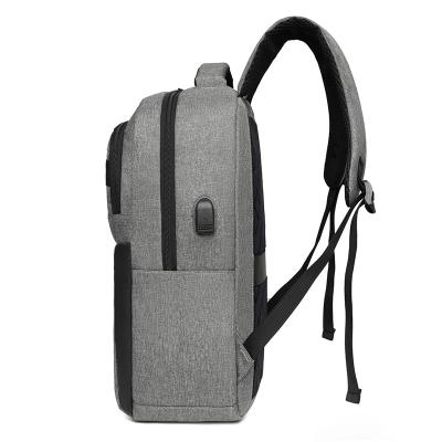 China Grey Nylon Waterproof Laptop Backpack met Lader 1,37 voet BSCI Te koop