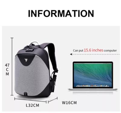 China Polyester-Geschäfts-Laptop wandern den 1,54 Zoll-diebstahlsicheren Rucksack für Mann-Laptop zu verkaufen