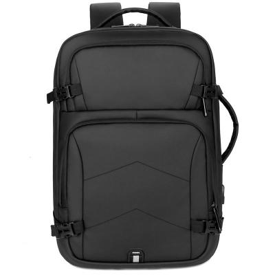 China Men 17.3 Inch Water Resistant Laptop Backpack BSCI Black Nylon Laptop Backpack for sale